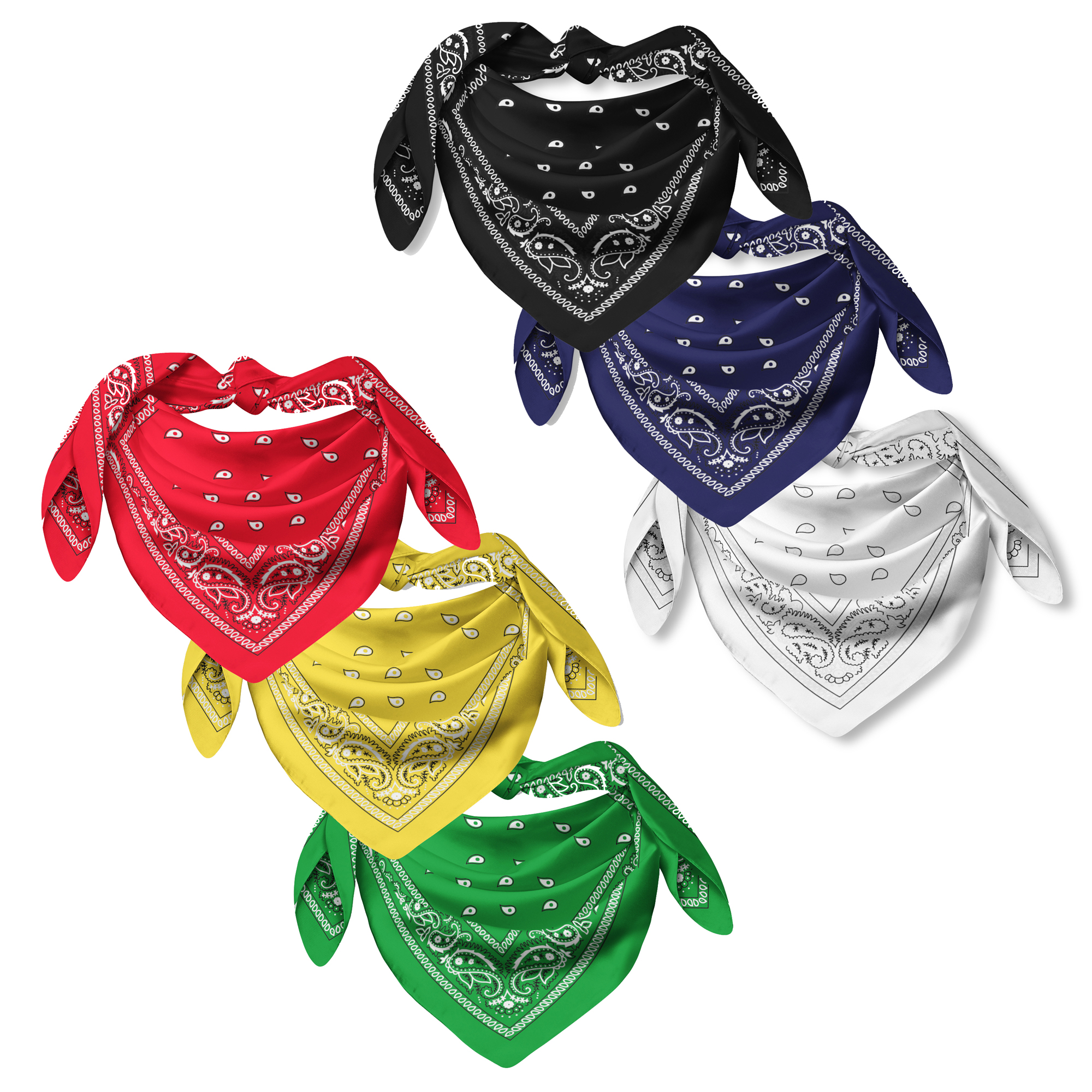 Wholesale Head Bandanas in Bulk in Many Colors & Sizes + Great Value!
